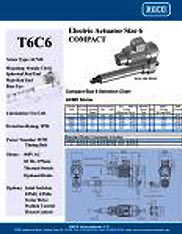Raco Compact Linear Drives Design Chart Size 6