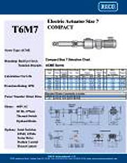 Raco Compact Linear Drives Design Chart Size 7